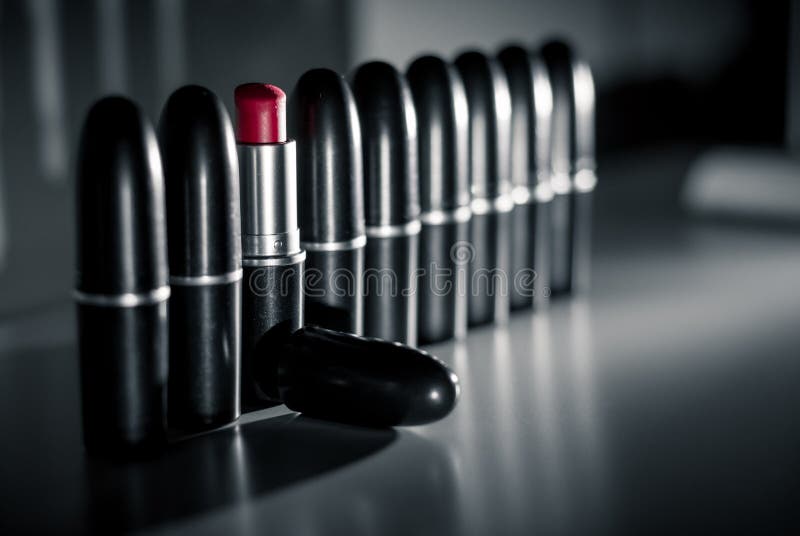 Red lipstick stock photo. Image of female, pink, cosmetic - 91531016