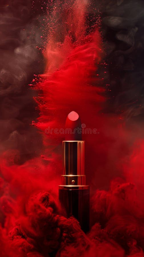 Dramatic Beauty of Fiery Red Clouds Dominating the Sky at Sunset. Stock ...