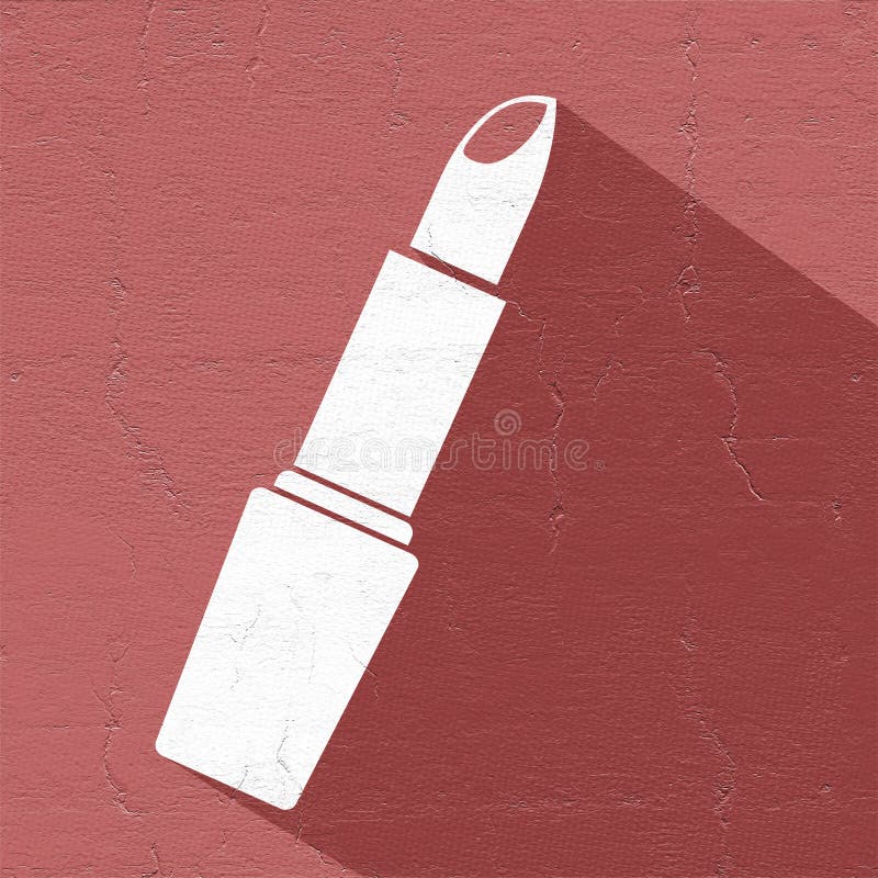 Red lipstick icon stock illustration. Illustration of makeup - 96477952