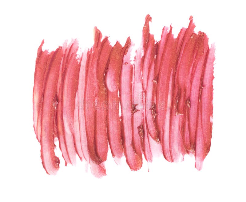 Red Lipstick Texture Isolated Stock Image - Image of female, lipstick ...