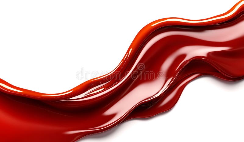 Red Liquid Dripping Isolated on White Background Stock Illustration ...