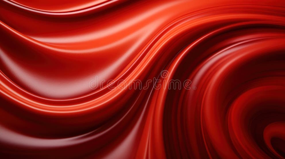 A Red Liquid Flowing in a Smooth Way on the Surface, AI Stock ...