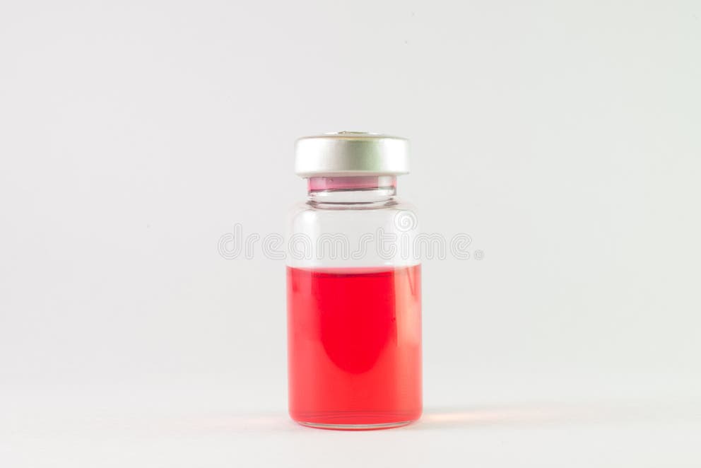 Red Liquid in Medicine Ampule Stock Image - Image of concept, drug ...