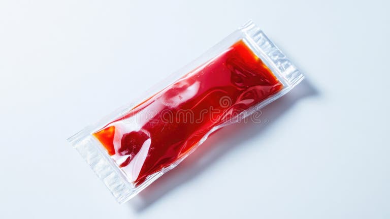 Red Liquid in Plastic Bag stock image. Image of liquid - 379666957