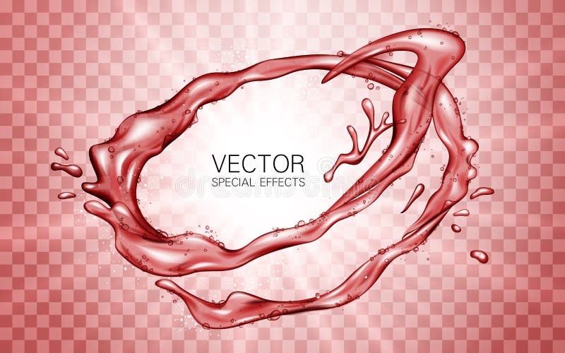 Transparent liquid flow stock illustration. Illustration of change ...