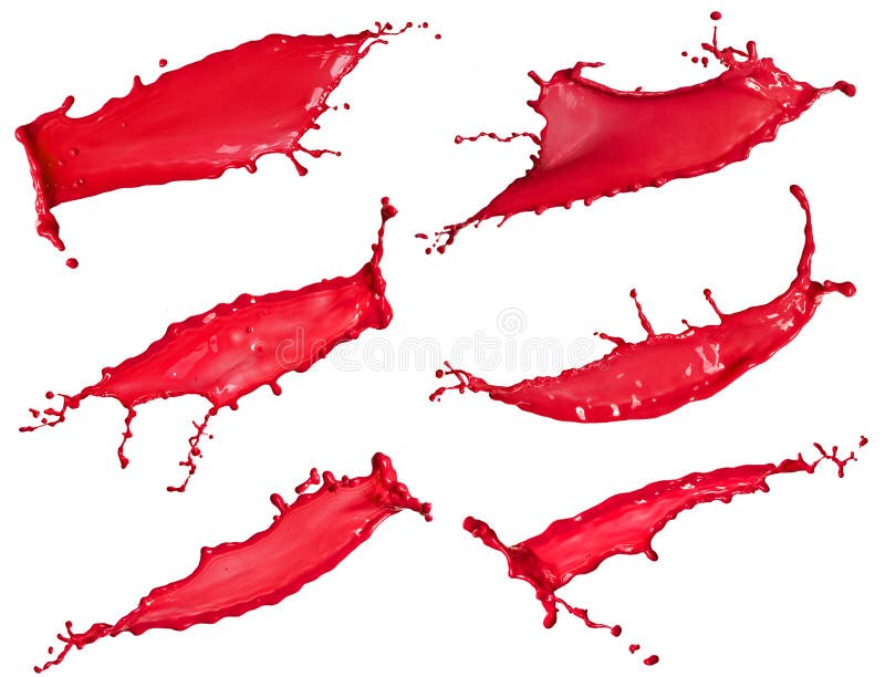 Red Liquid Splash Collection Stock Image - Image of drink, nutrient ...