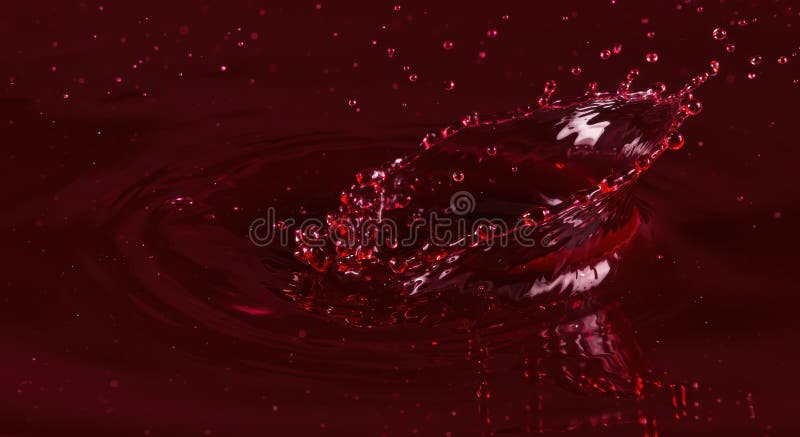 Crimson Liquid Splash stock illustration. Illustration of energy ...
