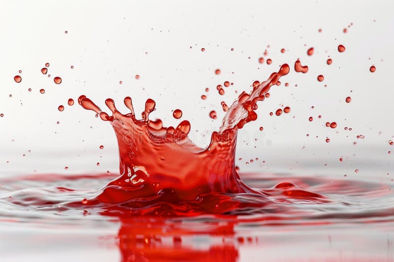 Red Liquid Splash stock illustration. Illustration of dynamic - 331330389
