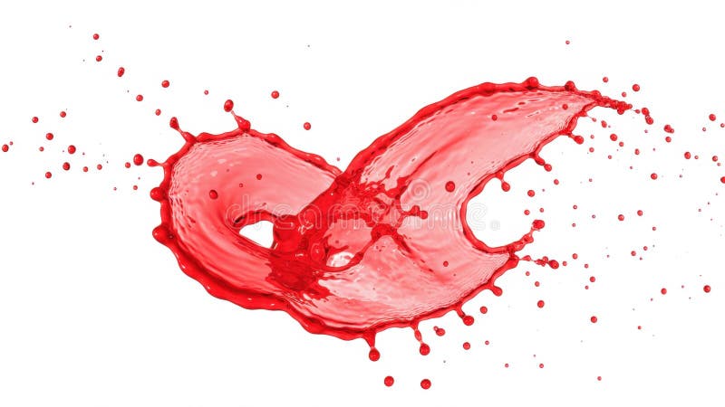Red Liquid Splash stock illustration. Illustration of design - 371269762