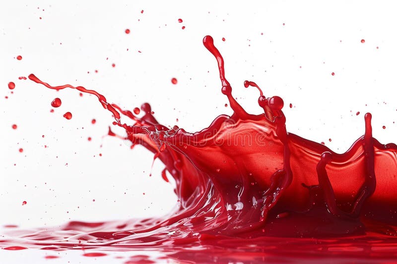 Red Liquid Splashing stock illustration. Illustration of action - 331330361