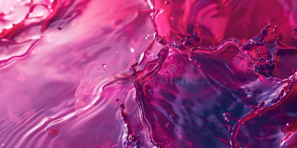 Red Liquid Substance Close-up Stock Image - Image of macro, sauce ...