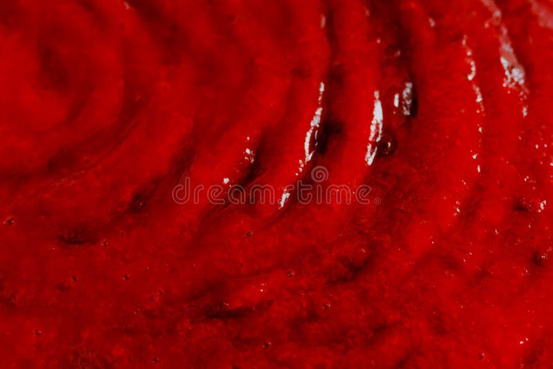 The Red Liquid, Syrup Making an Abstract Background Stock Image - Image ...