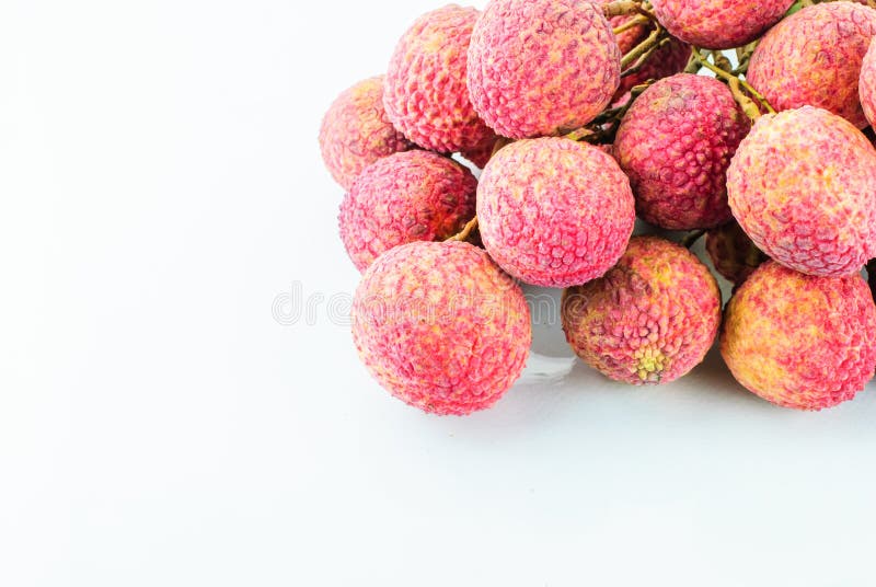 Red Litchi fruit stock image. Image of lychee, delicious - 56200703