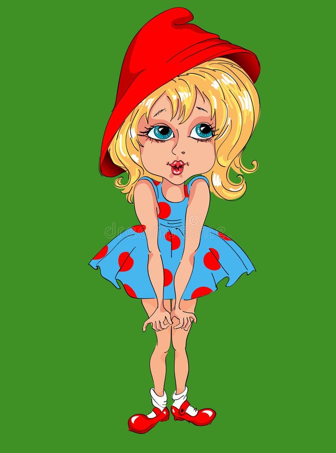 Red little cap stock illustration. Illustration of cartoons - 30847056