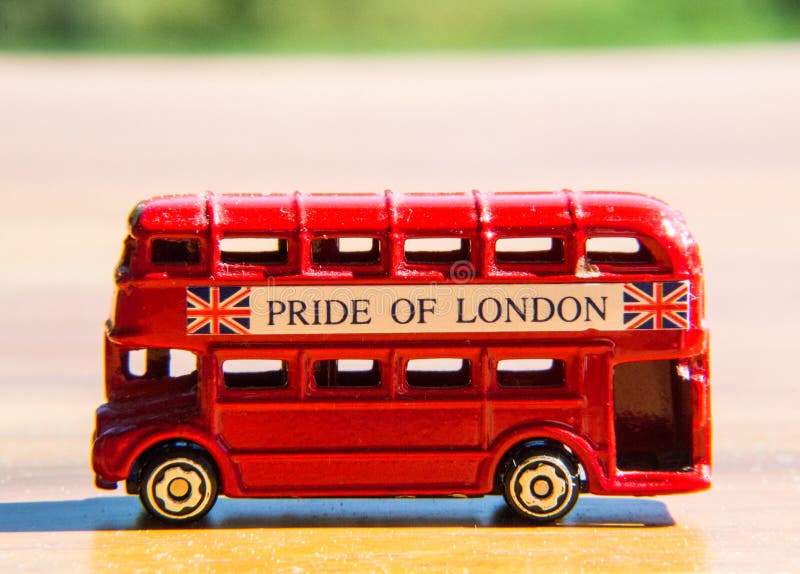 Red little minibus british stock photo. Image of london - 73434364