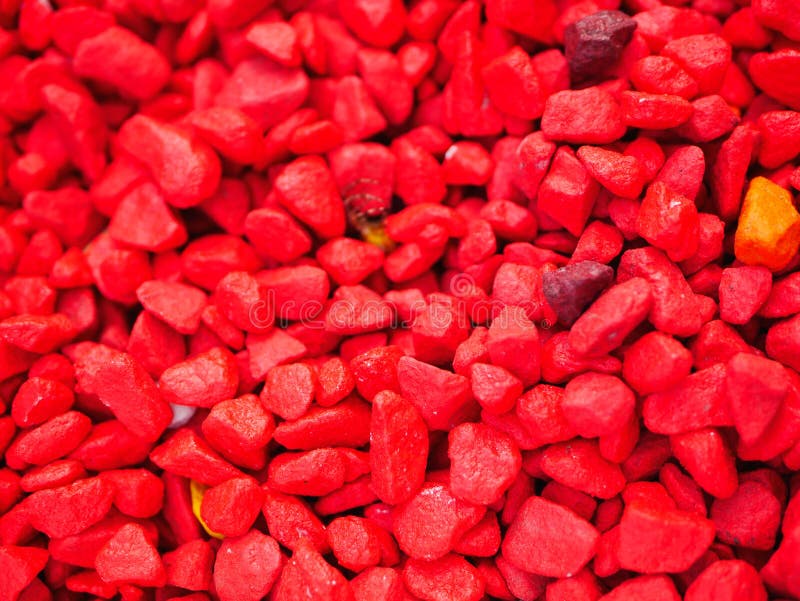Red Little Pebbles. the Background Consists of Small Red Pebbles. with ...