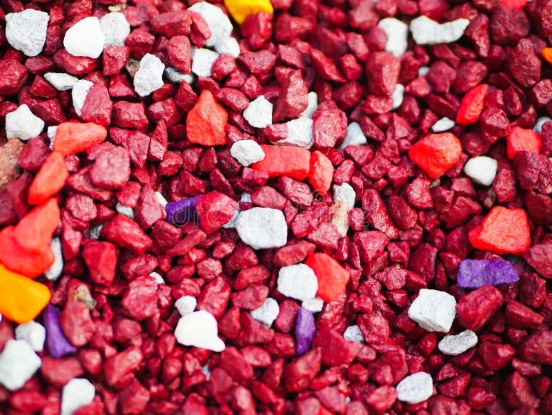 Red Little Pebbles. the Background Consists of Small Red Pebbles. with ...