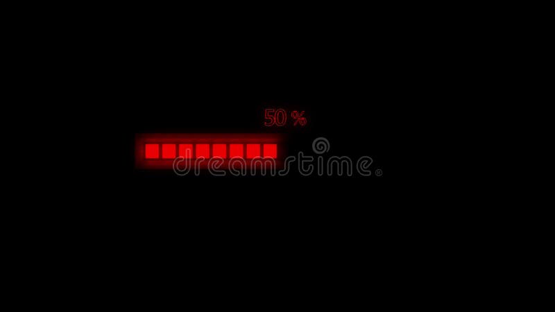 Red Loading Bar, Modern Concept Sign, Progress Screen. Stock Video ...