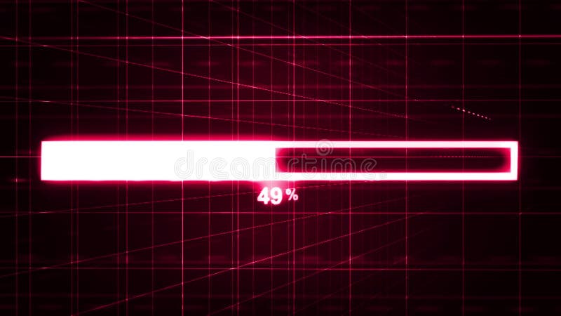 Red Loading Digital Percent Countdown Stock Footage - Video of green ...