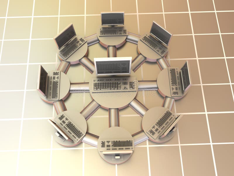 Red local stock de ilustración. Ilustración de internet - 5288015