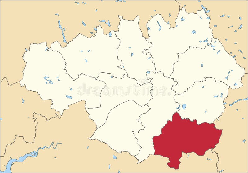 Red Location Map of the METROPOLITAN BOROUGH of STOCKPORT, GREATER ... Red Location Map of the METROPOLITAN BOROUGH of STOCKPORT, GREATER ...