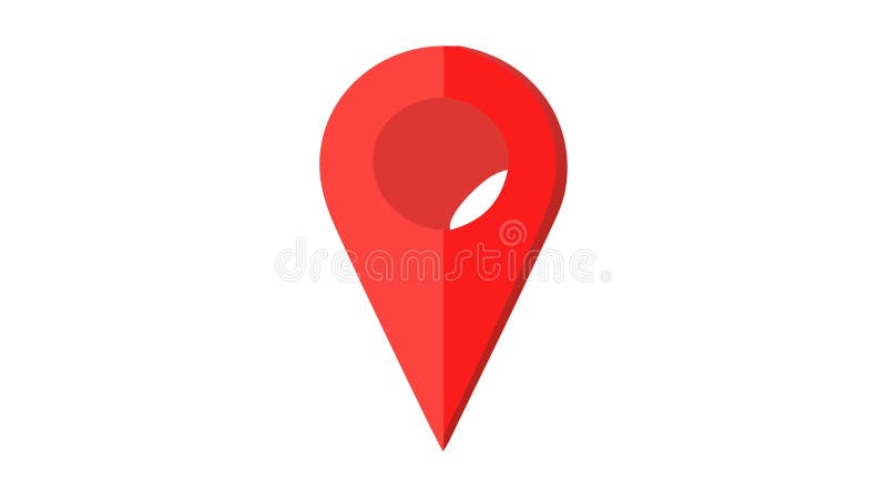 Red Location Pin Icon, Precise Map Marking, Vector Design Generative AI ...
