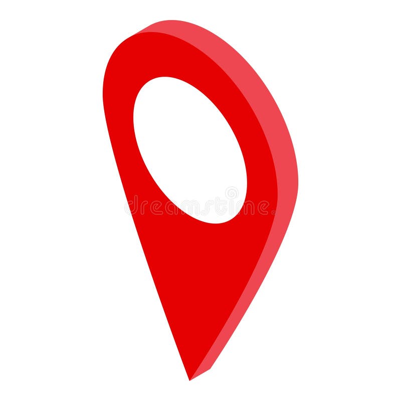 Pin Point Location Icon Showing Travel and Destination Stock Vector ...