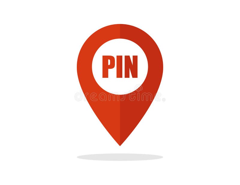 Red Location Pin, Map Pointer Icon Stock Vector - Illustration of ...