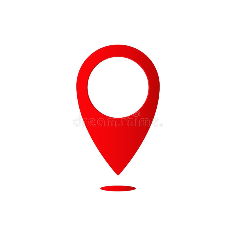 Red Location Pin for Maps Showcasing Simplified Marking and Navigation ...