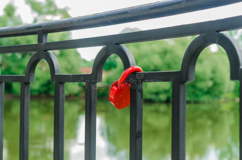 Red lock stock image. Image of strong, metal, water, lock - 33195681