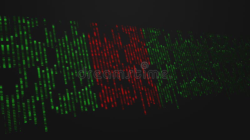 Red Lock Warning of the Danger of Computer Virus Invasion Stock ...