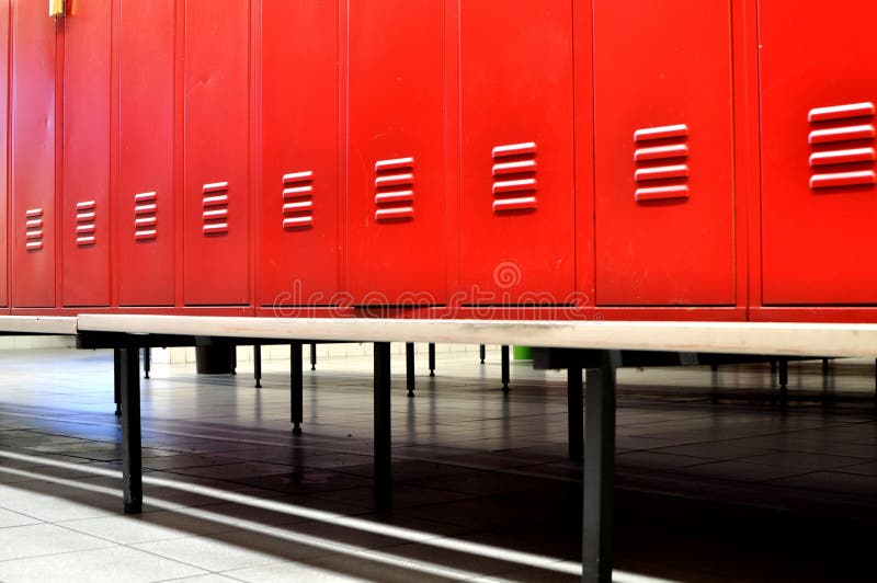 Red locker stock photo. Image of school, sport, door - 17447982