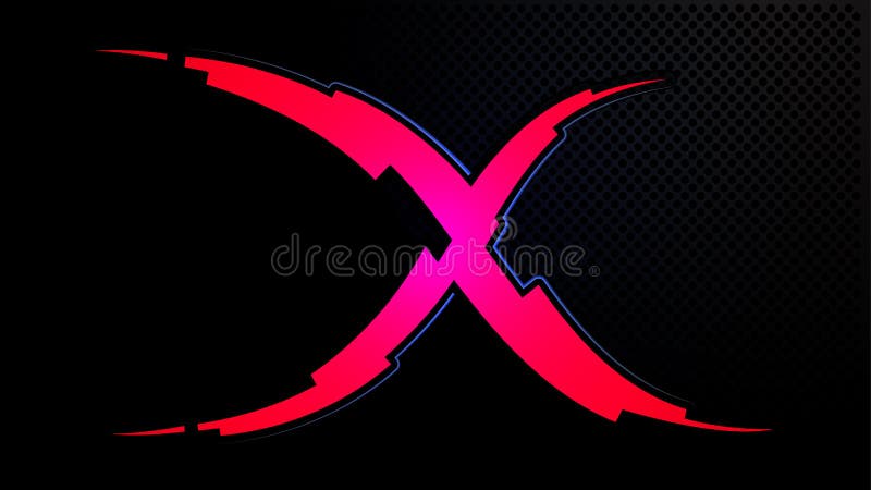 Red X Logo Abstract Vector Background Stock Vector - Illustration of ...