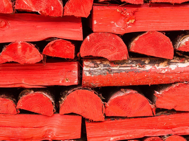 Red Logs Stacked stock photo. Image of shapes, energy - 31193568