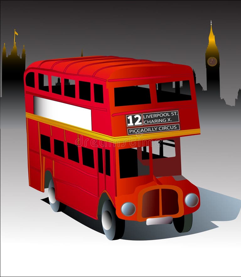 London Red Bus Stock Illustrations – 3,512 London Red Bus Stock ...