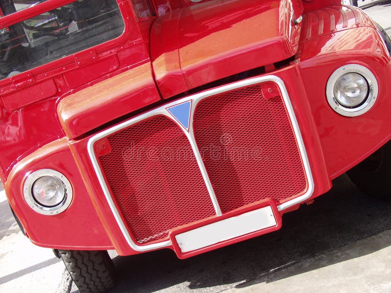 Red London Bus Front stock image. Image of routemaster - 1172527