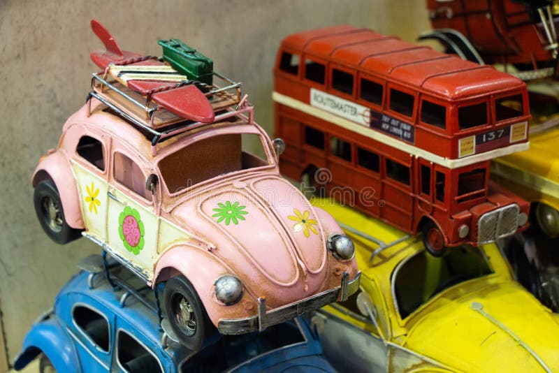 A Red London Double Decker Bus Retro Model from England Stock Photo ...