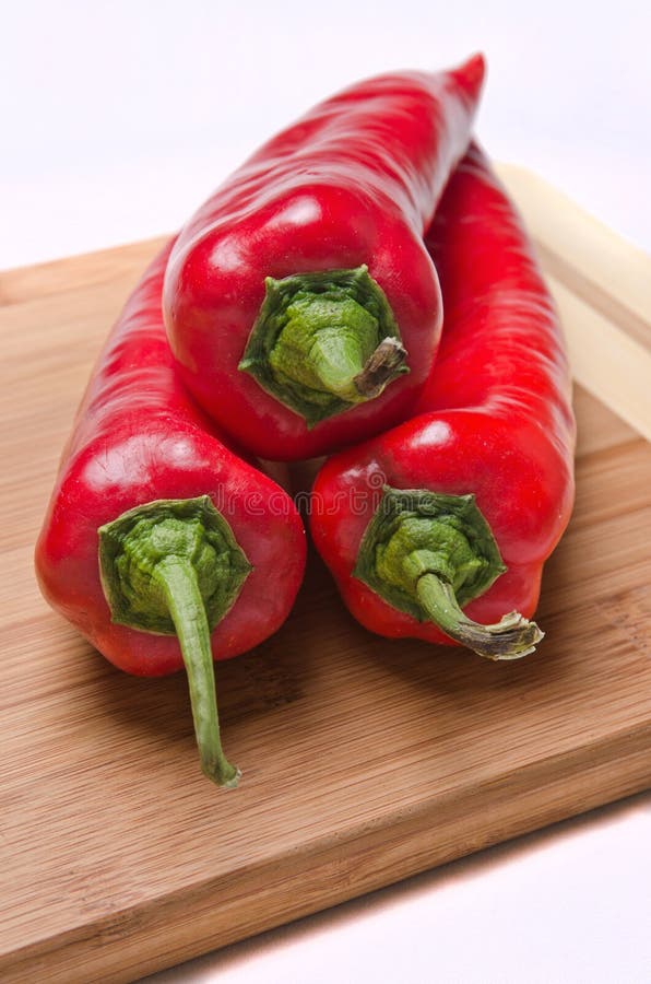 Red long peppes stock photo. Image of kitchen, ripe, pepper - 25352198