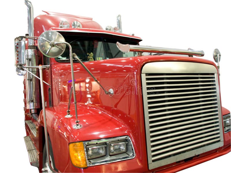 An American truck stock image. Image of chromium, silencers - 617081