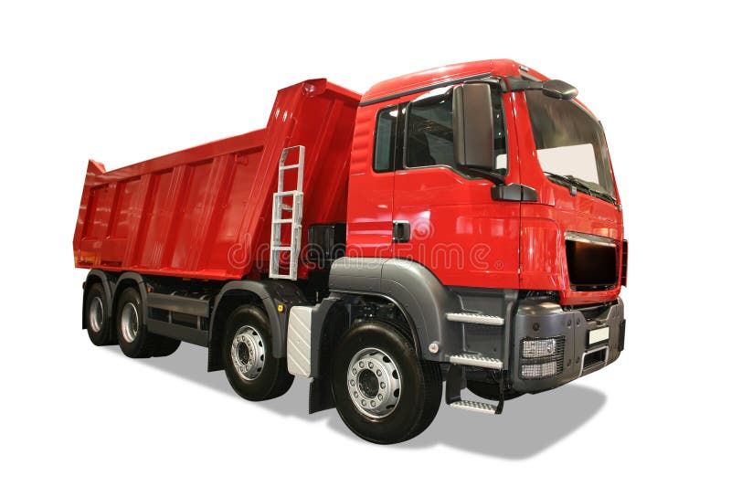 Red lorry stock image. Image of truck, transport, lorry - 7088209