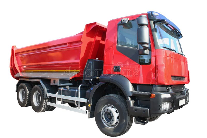 Red lorry stock image. Image of truck, transport, lorry - 7088209