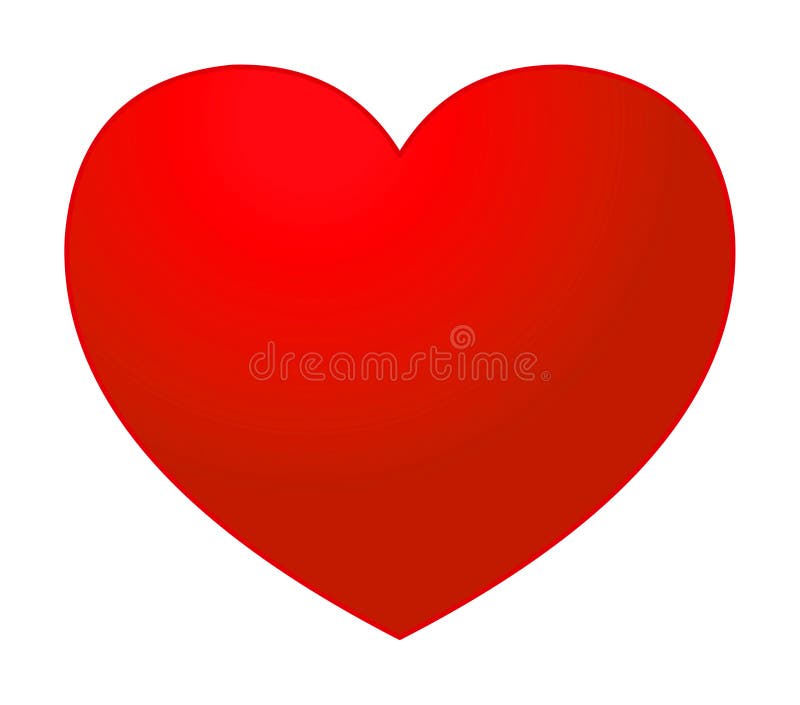 Red Heart Clipart stock vector. Illustration of love - 161004058