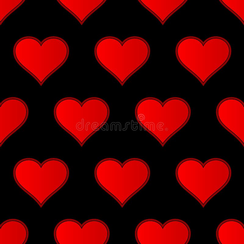 Heart with the Repeating Pattern Stock Vector - Illustration of ...