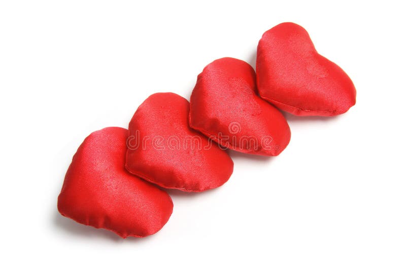 Red Love Hearts stock photo. Image of ornament, isolated - 11053432