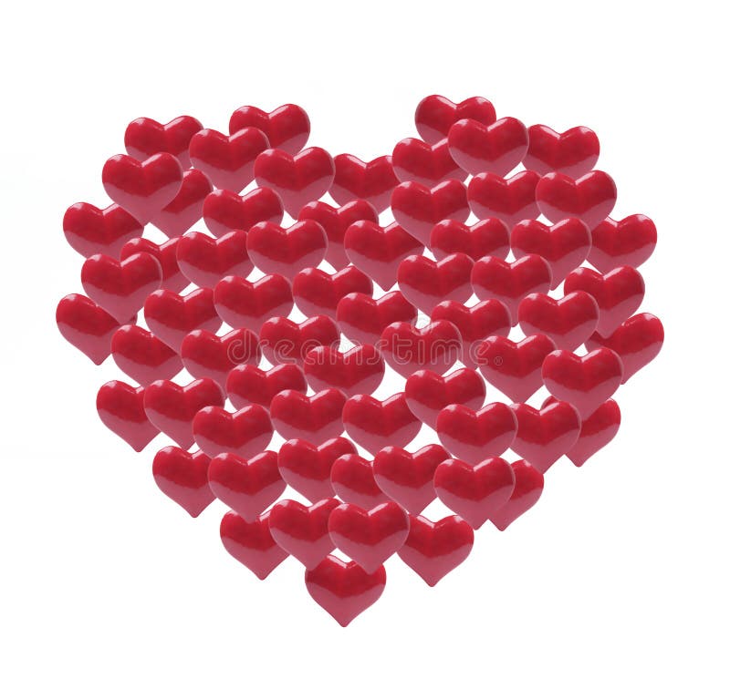 Red Love Hearts stock image. Image of emotion, valentine - 3920061