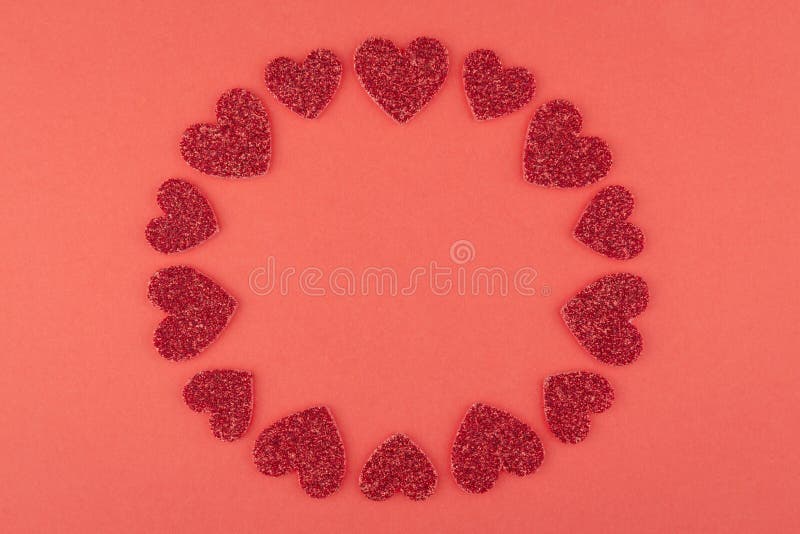 Big red heart border stock photo. Image of sparkle, shiny - 84429308