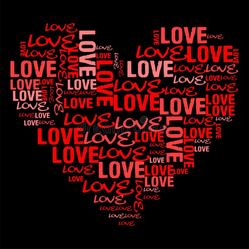 Red Love stock vector. Illustration of valentine, symbol - 97154178