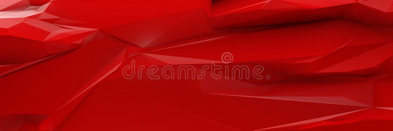 Red Low Poly Background Banner Stock Illustration - Illustration of ...