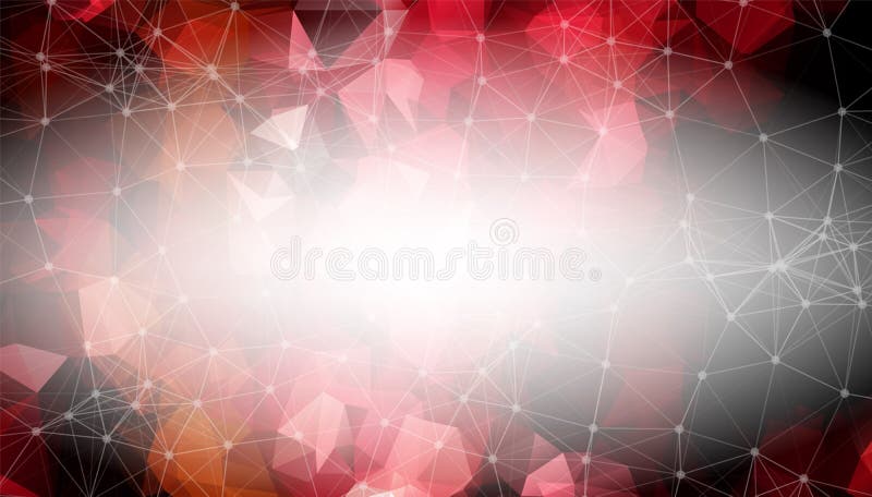 Red Low Poly Background. Polygonal Design Pattern. Bright Mosaic Modern ...