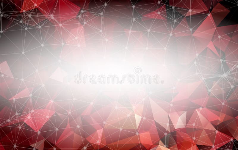 Red Low Poly Background. Polygonal Design Pattern. Bright Mosaic Modern ...
